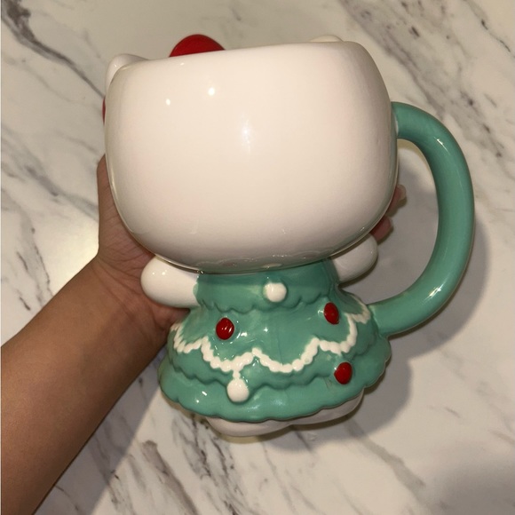 Sanrio | Dining | New Sanrio Hello Kitty Viral Christmas Tree Dress Mug ...